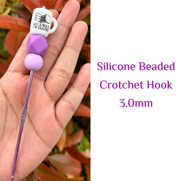 Hand Crafted | Office | Silicone Beaded Crochet Hook 3mm | Poshmark